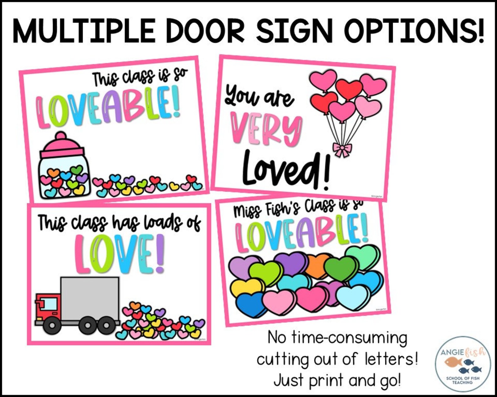 Valentine's Day Door, Classroom Door Decoration, Classroom Door Signs ...