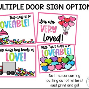 Valentine's Day Door, Classroom Door Decoration, Classroom Door Signs ...