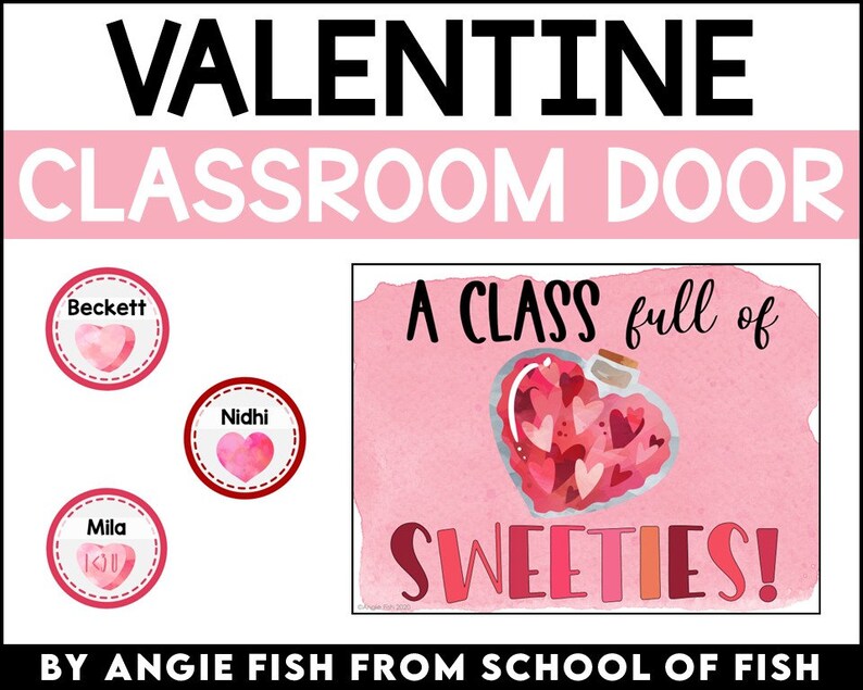 Valentine's Day Door Classroom Door Decoration Classroom - Etsy