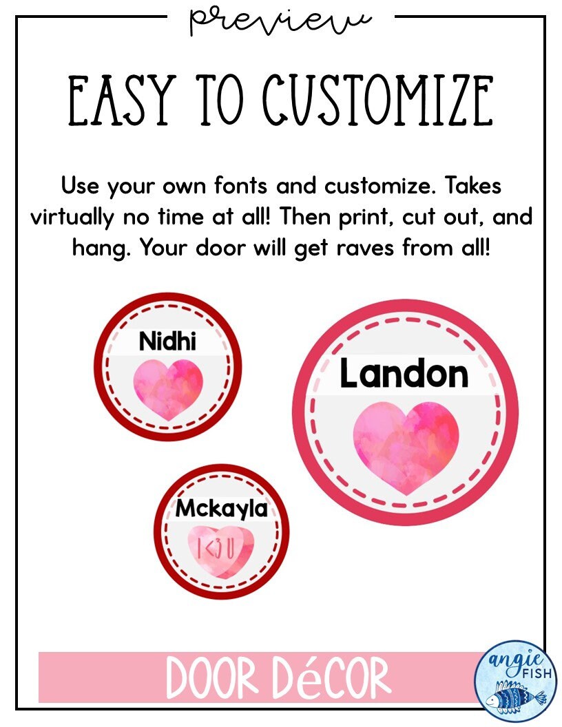Valentine's Day Door, Classroom Door Decoration, Classroom Door Signs ...