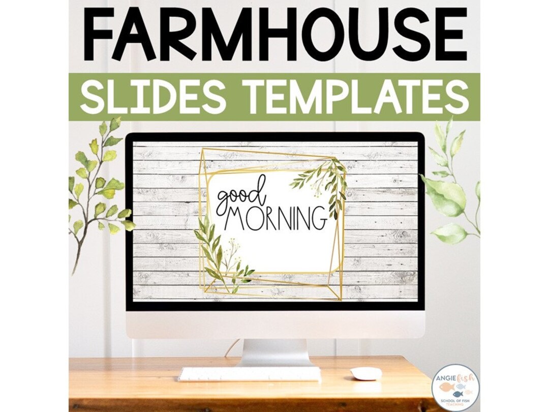 Slides Template, Farmhouse Slides, Farmhouse Slide Templates, Farmhouse ...