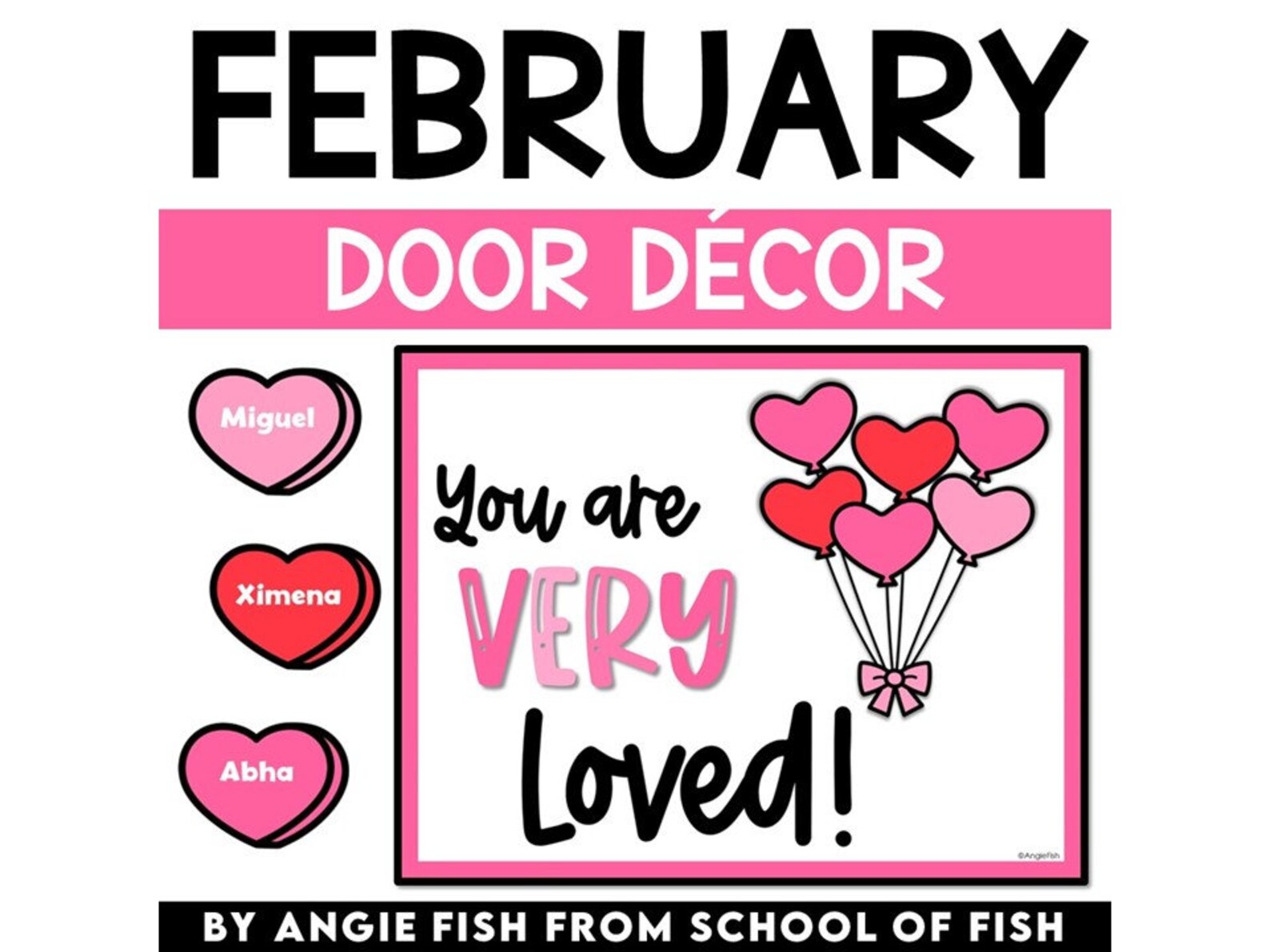 Valentine's Day Door, Classroom Door Decoration, Classroom Door Signs ...
