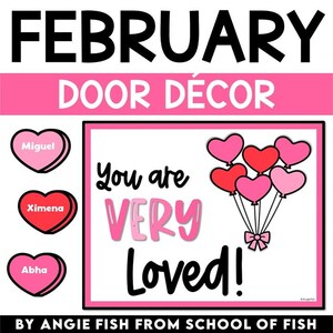 Valentine's Day Door, Classroom Door Decoration, Classroom Door Signs ...