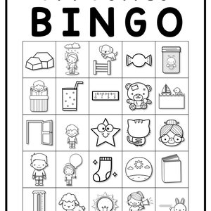 Opposites Bingo | Printable Bingo Cards | Bingo Game Download | Bingo ...