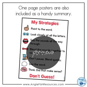 Science of Reading Decoding Strategies | Decoding Bookmarks & Posters ...