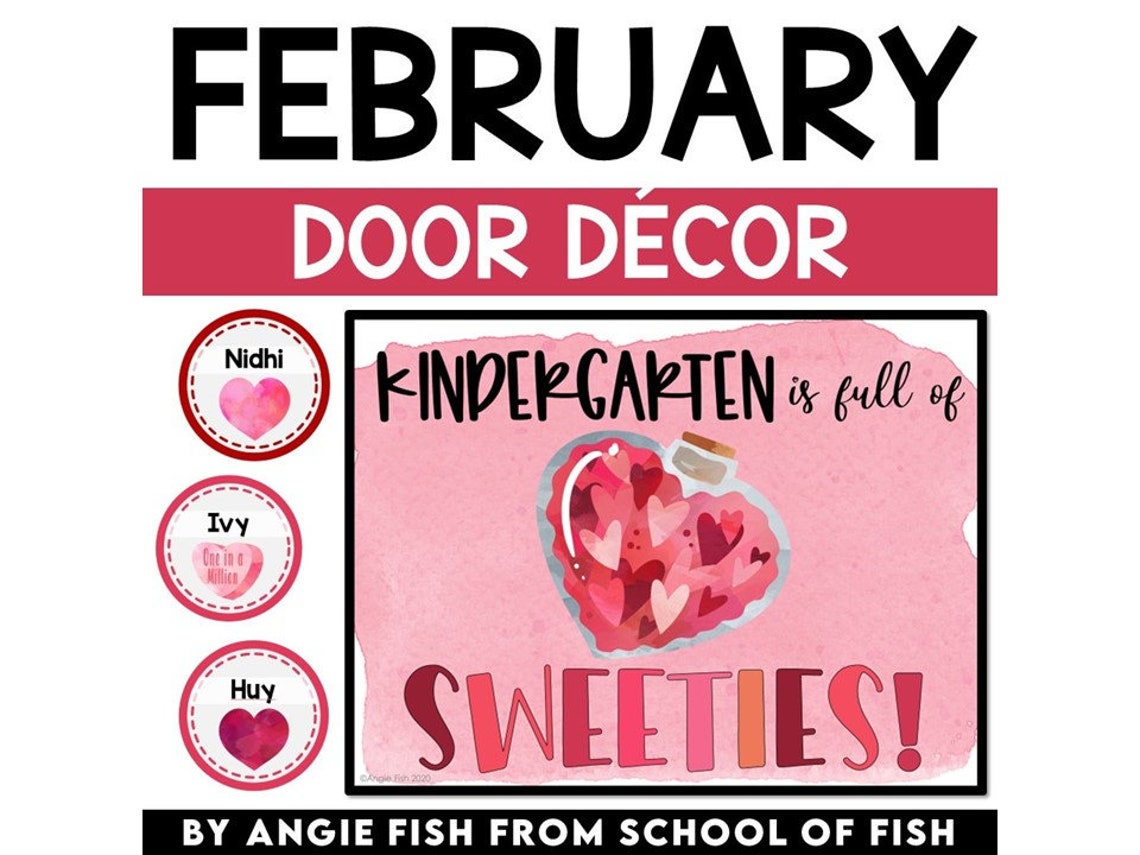 Valentine's Day Door, Classroom Door Decoration, Classroom Door Signs ...