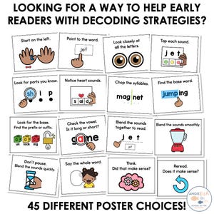 Science of Reading Decoding Strategies | Posters & Bookmarks - Etsy