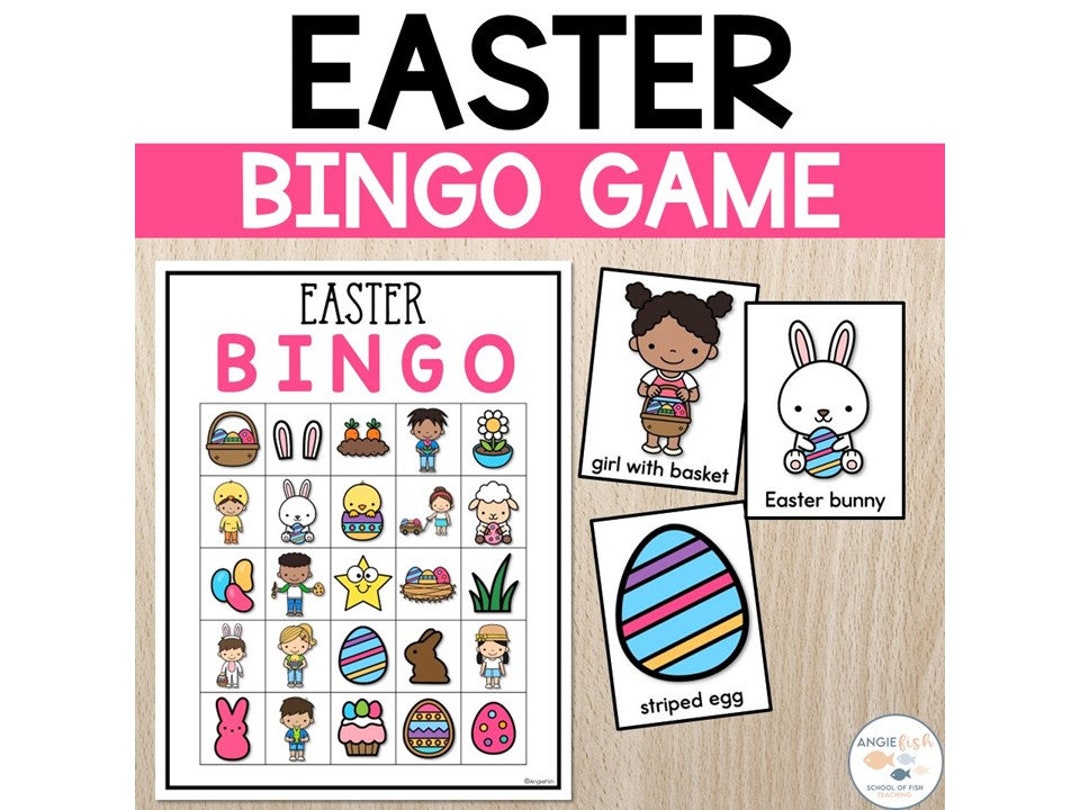 Easter Bingo | Printable Bingo Cards | Bingo Game Download | Bingo ...