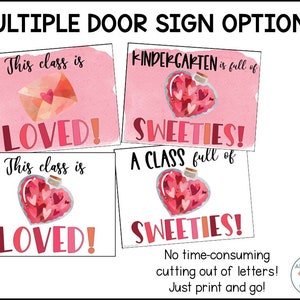 Valentine's Day Door, Classroom Door Decoration, Classroom Door Signs ...