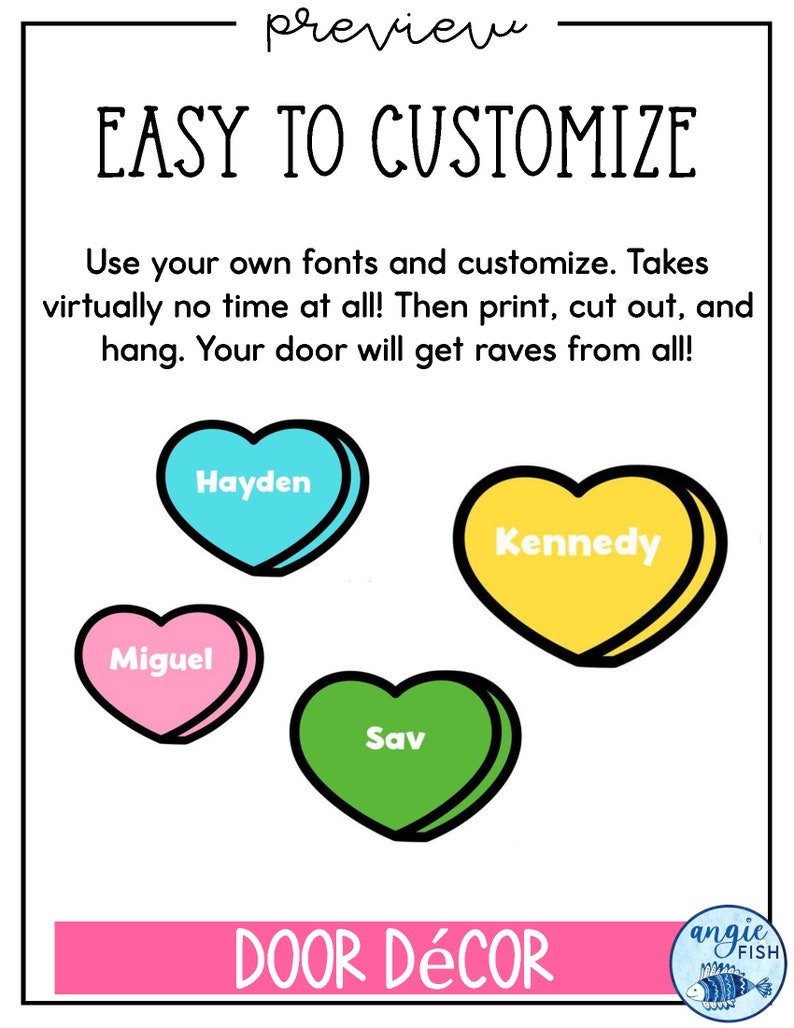 Valentine's Day Door, Classroom Door Decoration, Classroom Door Signs ...