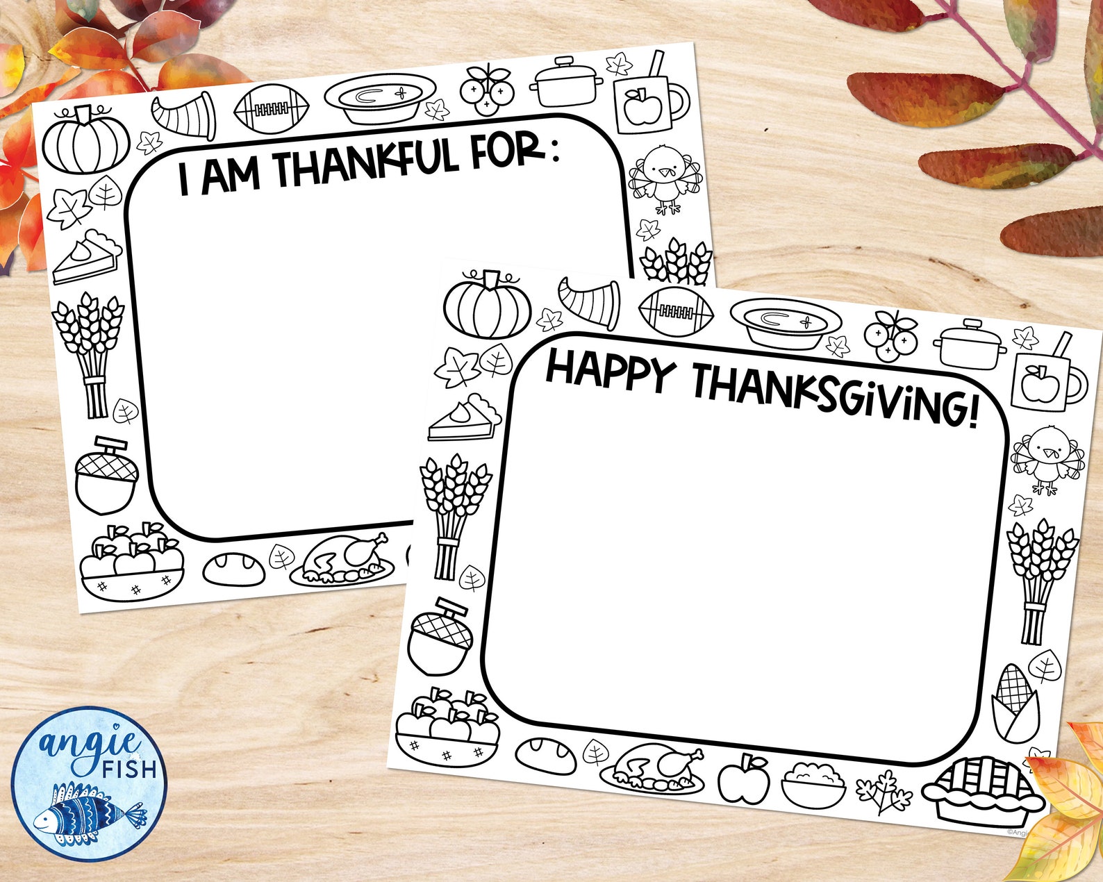 Thanksgiving Placemats for Kids | Thanksgiving Coloring | Thankful ...