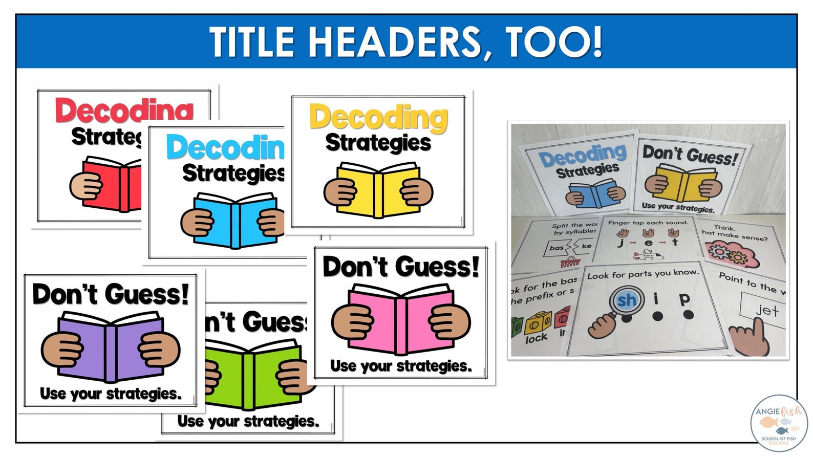 Science of Reading Decoding Strategies | Posters & Bookmarks - Etsy