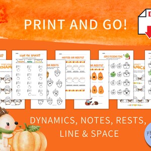 AUTUMN MUSIC WORKSHEETS- Fall - Music Lessons - Music Activities ...