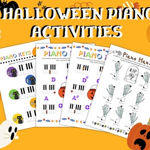 Halloween Music Worksheets - Printable - No Preparation - Music ...