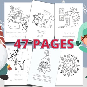 Christmas Vocabulary and Coloring - FRENCH & ENGLISH - Kids - PRINTABLE ...