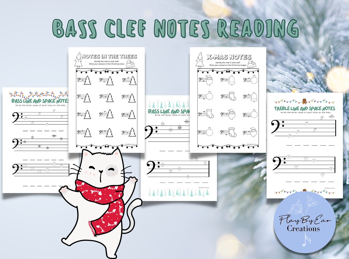 CHRISTMAS MUSIC WORKSHEETS Printable Instant Download No | Etsy