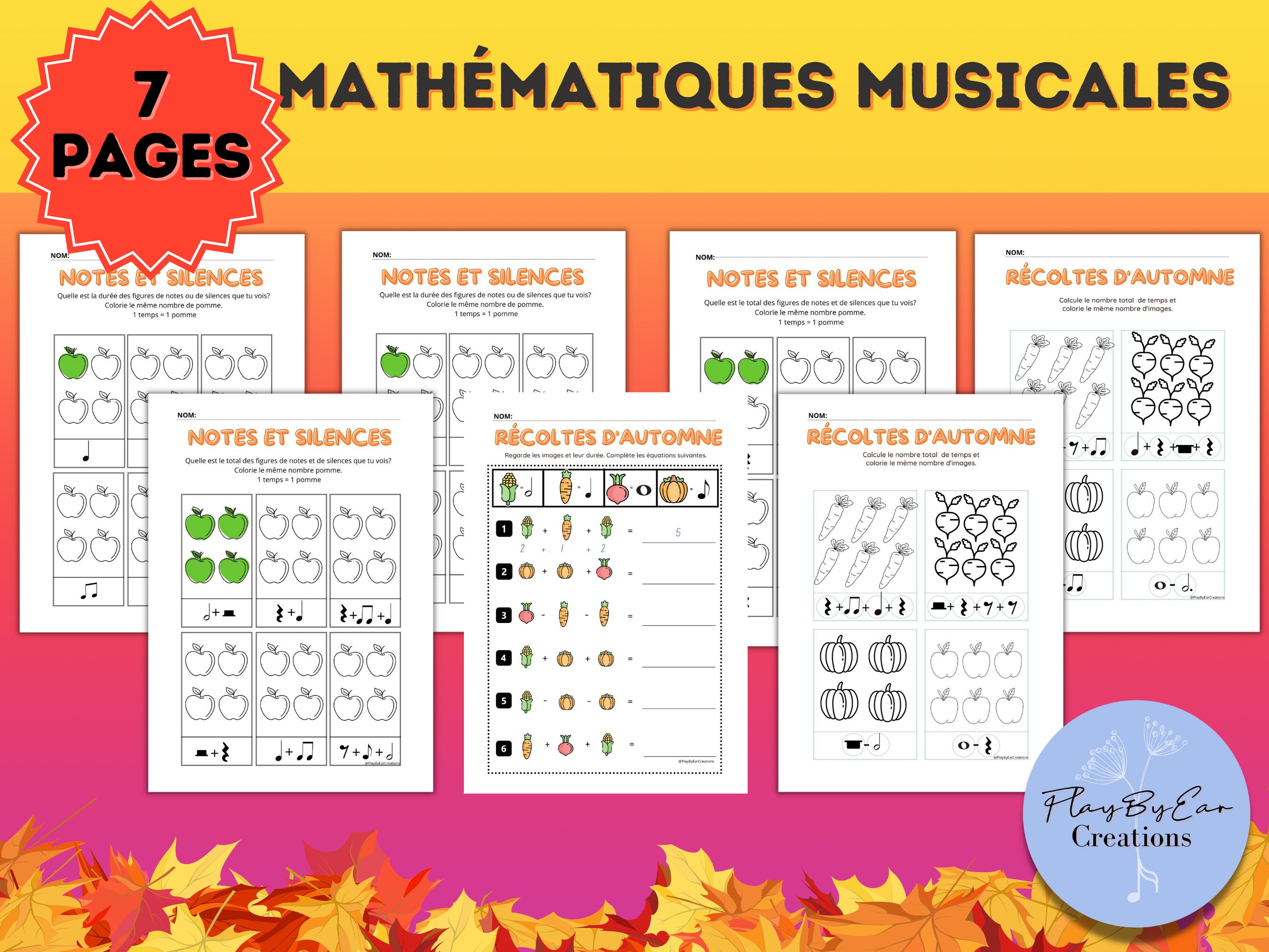 AUTUMN Musical Activities - Music Theory - Music Lessons - Music Sheets ...