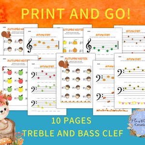 AUTUMN MUSIC WORKSHEETS- Fall - Music Lessons - Music Activities ...