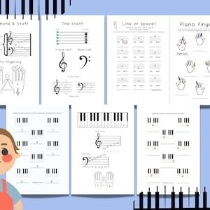 PIANO BASICS - Music Theory for Beginners - Music Lessons - Printable ...