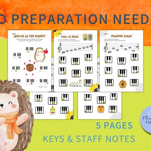 AUTUMN MUSIC WORKSHEETS- Fall - Music Lessons - Music Activities ...