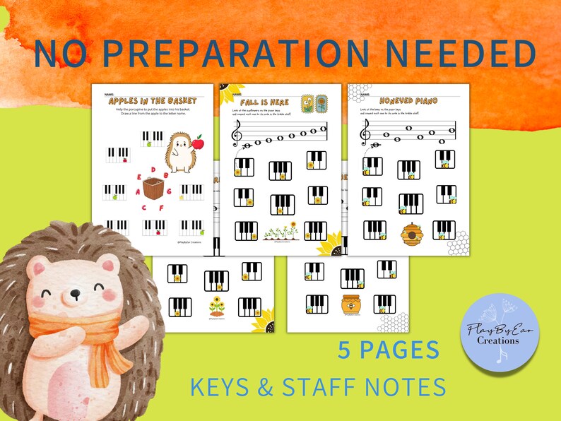 AUTUMN MUSIC WORKSHEETS- Fall - Music Lessons - Music Activities ...