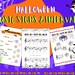 Halloween Music Worksheets Printable No Preparation - Etsy
