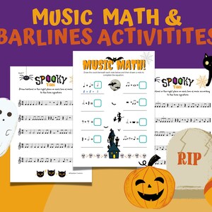 Halloween Music Worksheets - Printable - No Preparation - Music ...