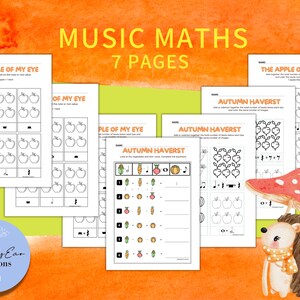 AUTUMN MUSIC WORKSHEETS- Fall - Music Lessons - Music Activities ...
