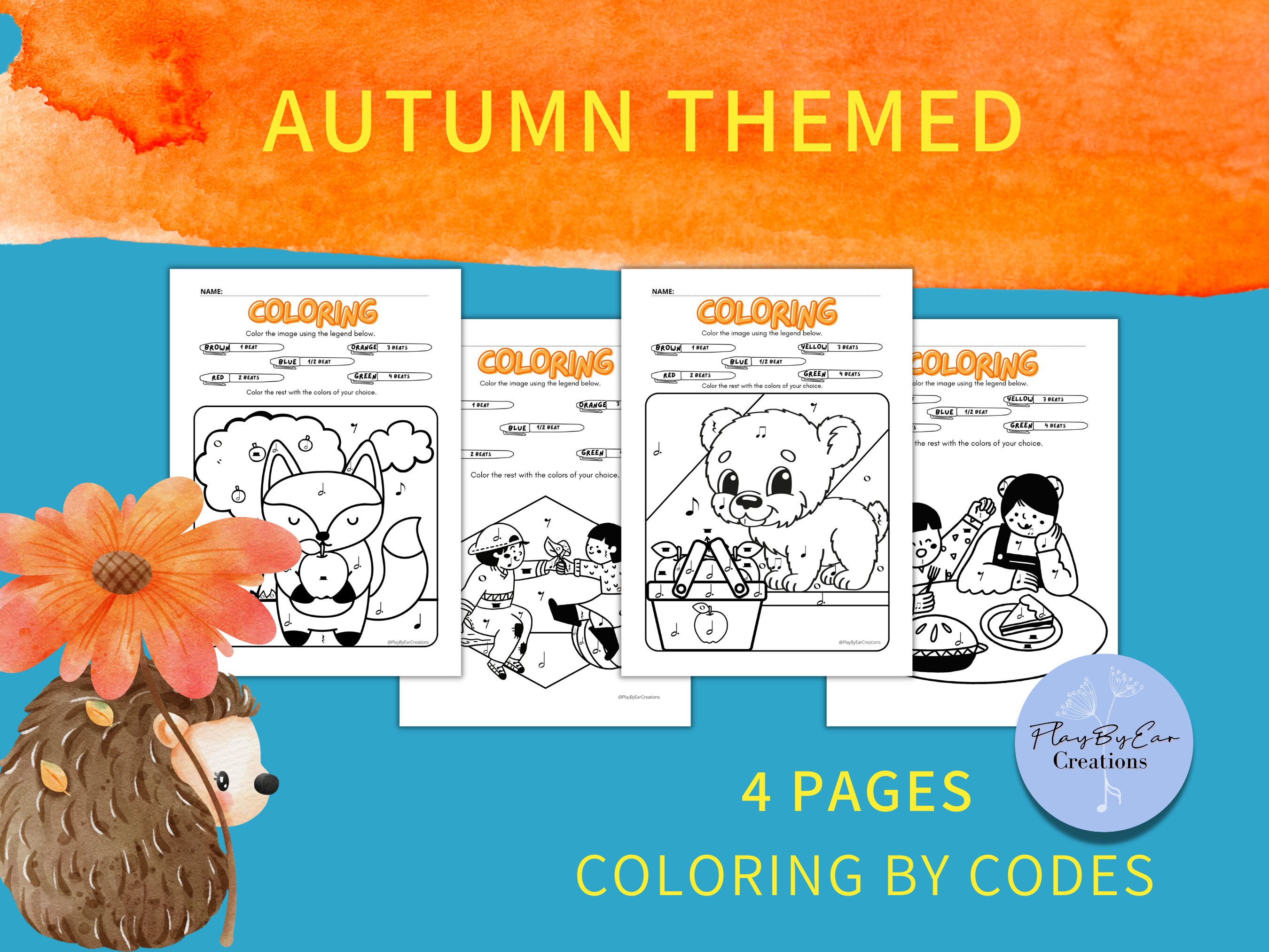 AUTUMN MUSIC WORKSHEETS- Fall - Music Lessons - Music Activities ...