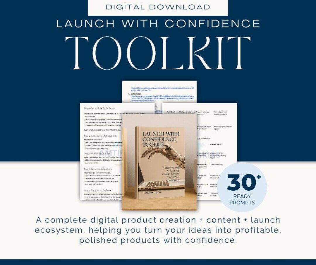 Launch With Confidence Toolkit • Digital Product Creation System ...