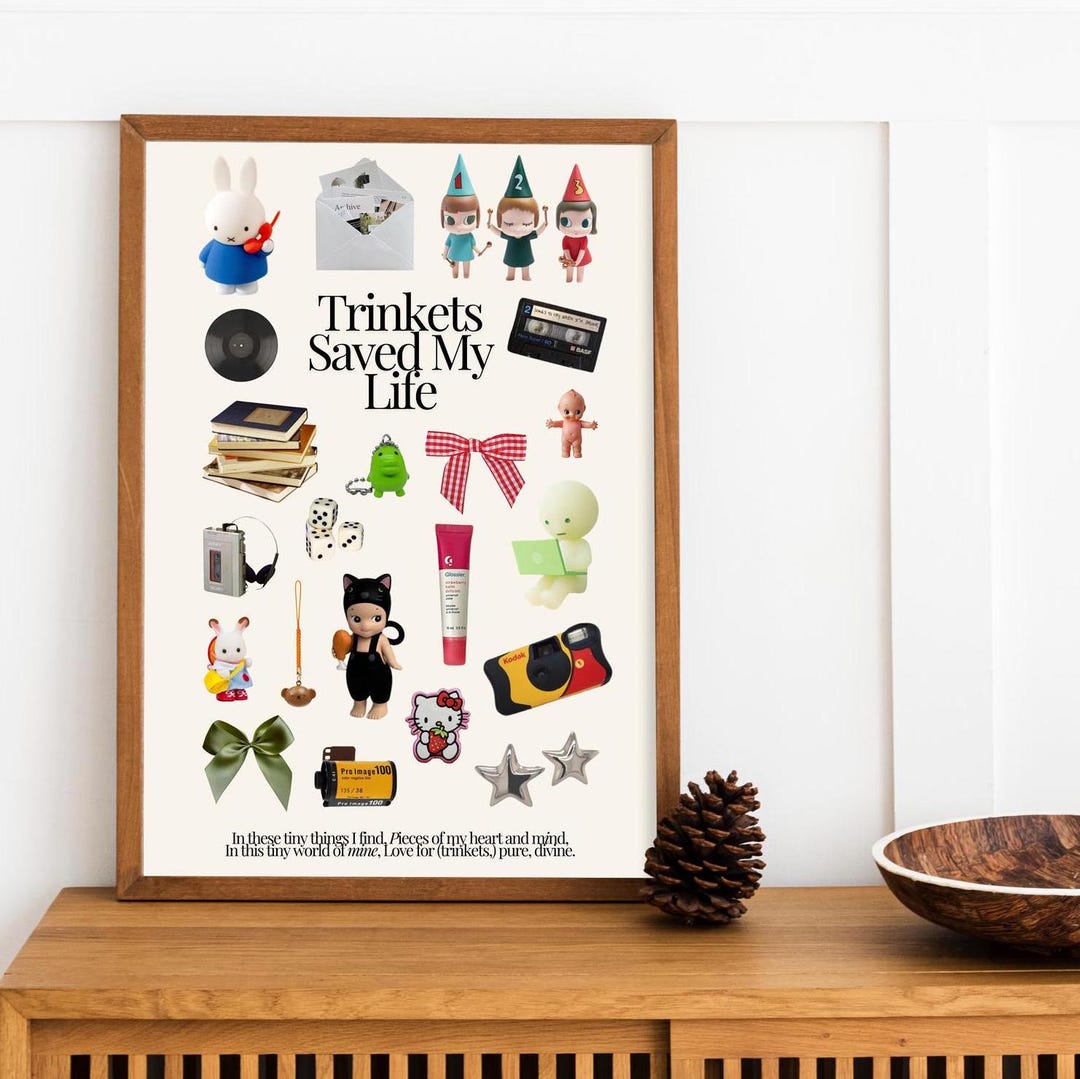 Trinkets Saved My Life Poster: Original Collage Art Print - Etsy