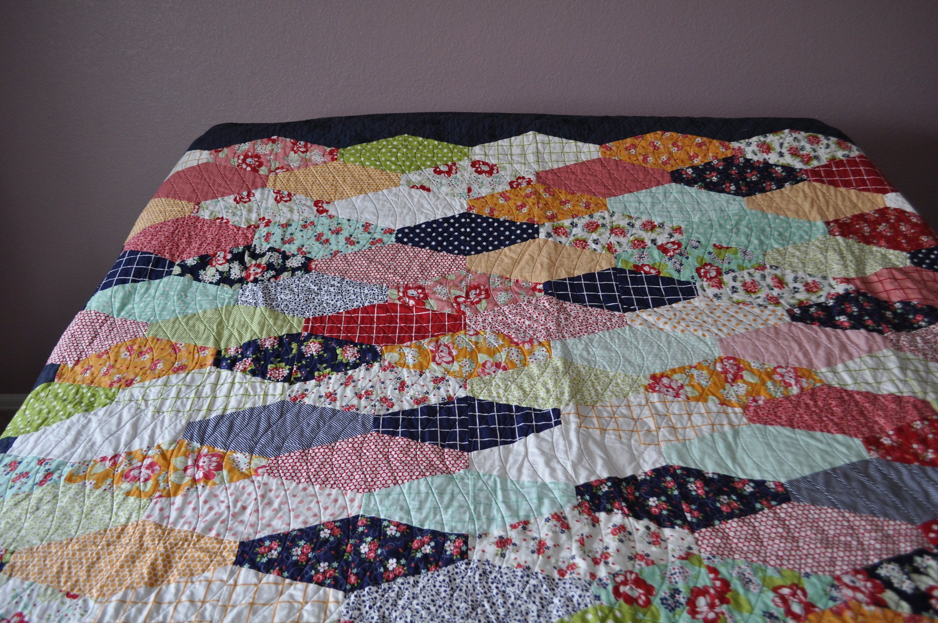 A Handmade Quilt Called Diamonds - Etsy