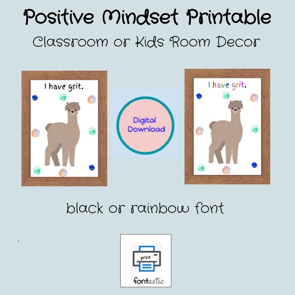 Positive Mindset Poster - Etsy