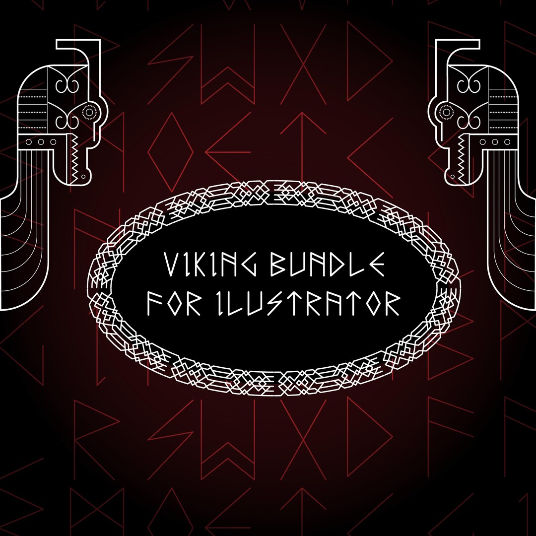 Ultimate Viking Design Bundle, Viking Symbol Clipart, Viking Design ...