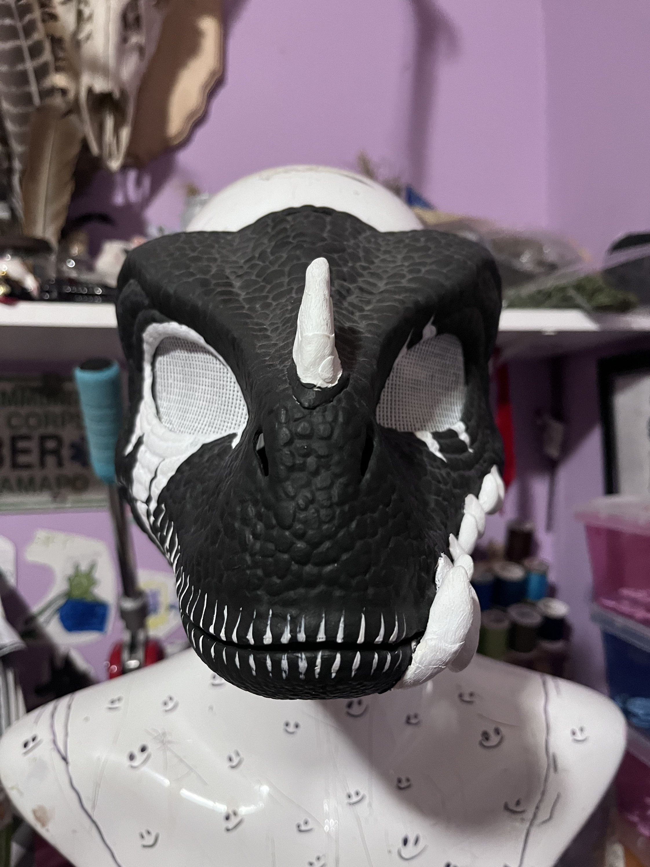 Dinosaur Mask Face Paint