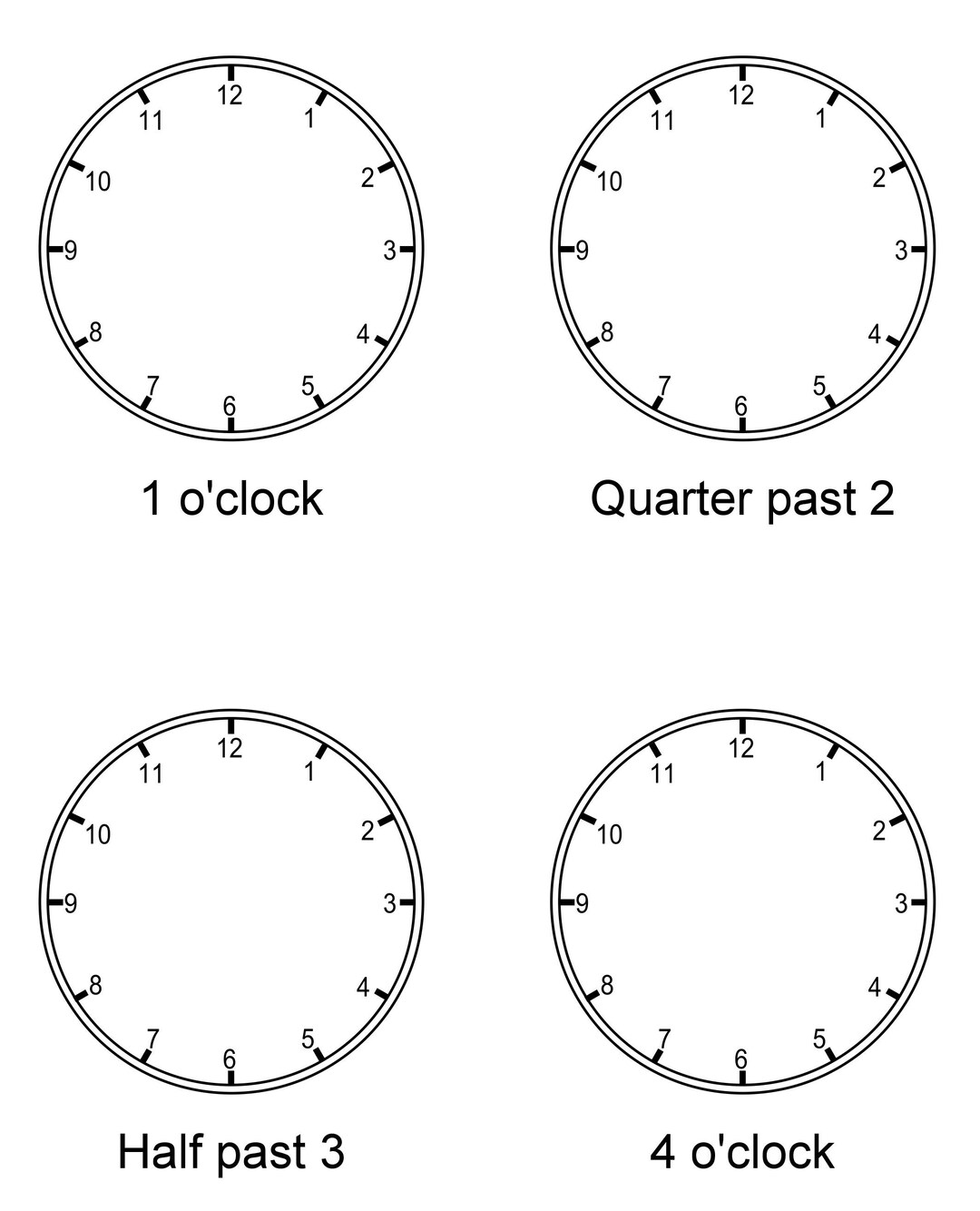 20 Telling The Time Worksheets Printable Clock Printable Homeschool