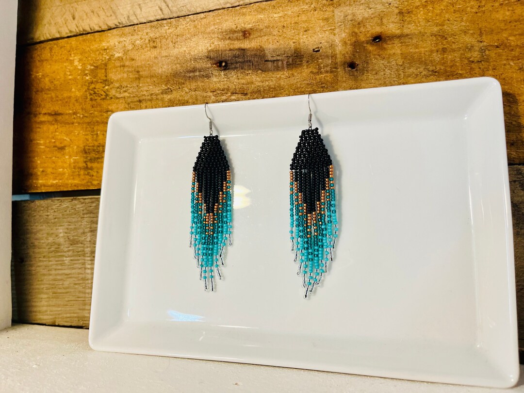 Panning for Gold - Handmade Alaskan Native Earrings, Native American ...