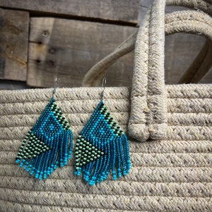 Icy Wave - Handmade Alaskan Native Earrings, Native American Style ...