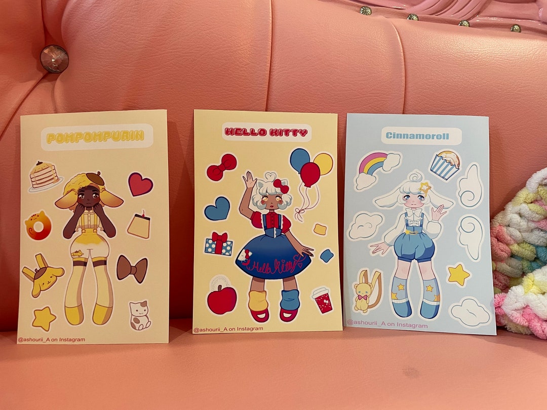 Sanrio Sticker Sheets - Etsy