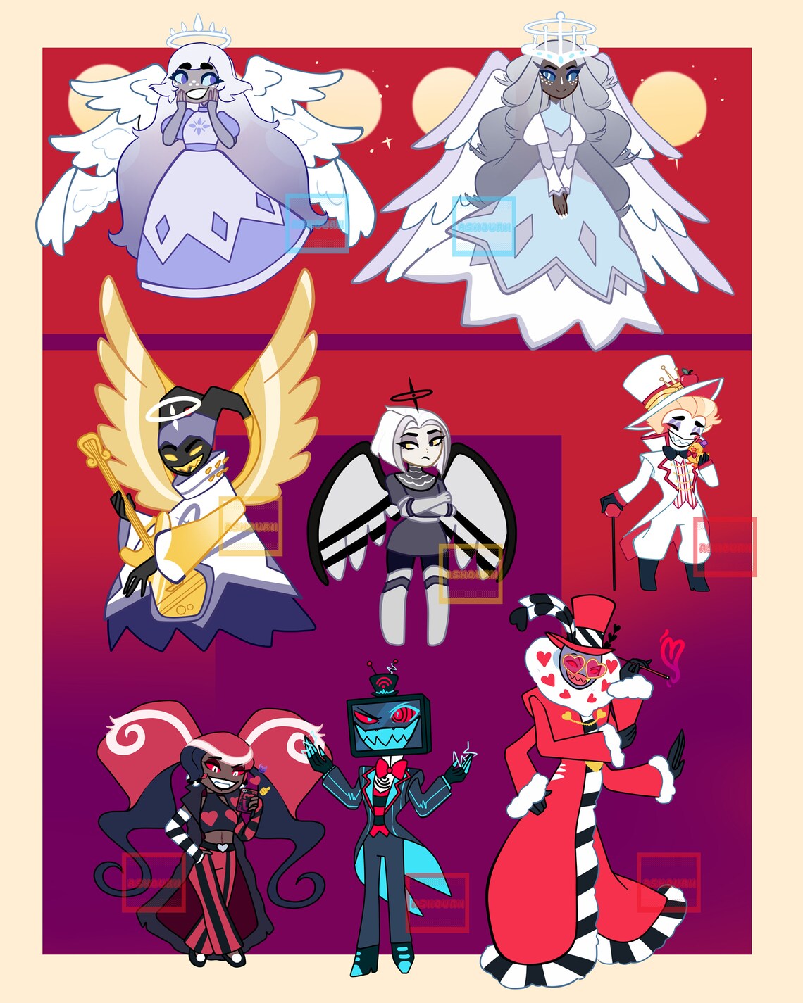 Hazbin Hotel Sticker Pack - Etsy
