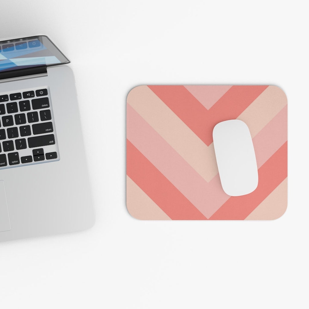 Pink Aesthetic Design Cute Look Soft Mouse Pad rectangle Desk ...