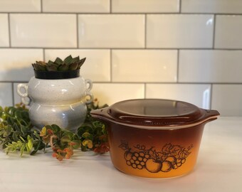 Brown Fruit Pyrex - Etsy