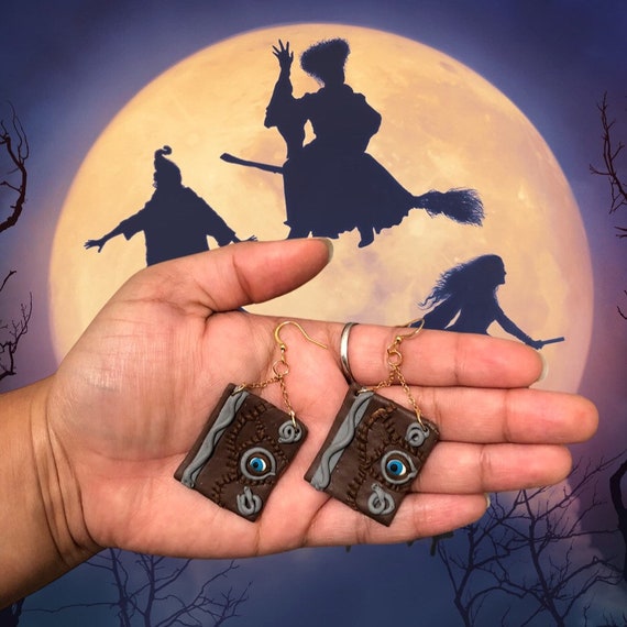 Hocus Pocus Spell Book Earrings - Etsy UK