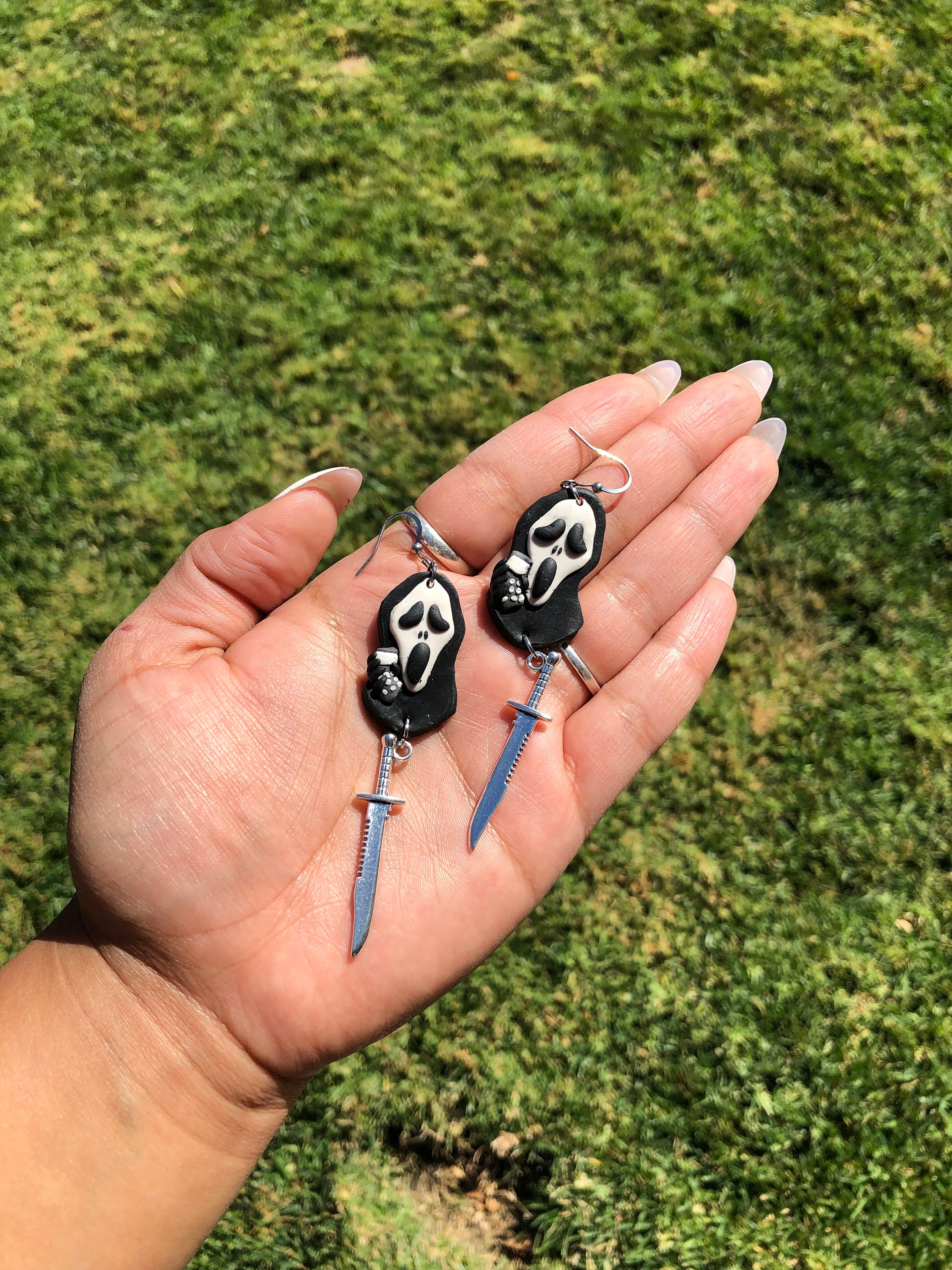 Scream Ghostface Earrings - Etsy
