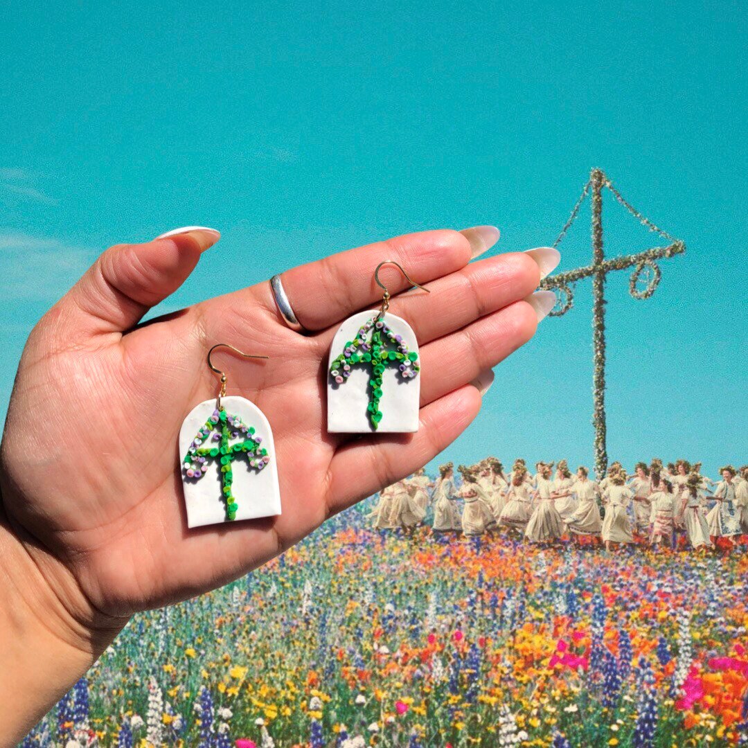 Midsommar Maypole Earrings - Etsy