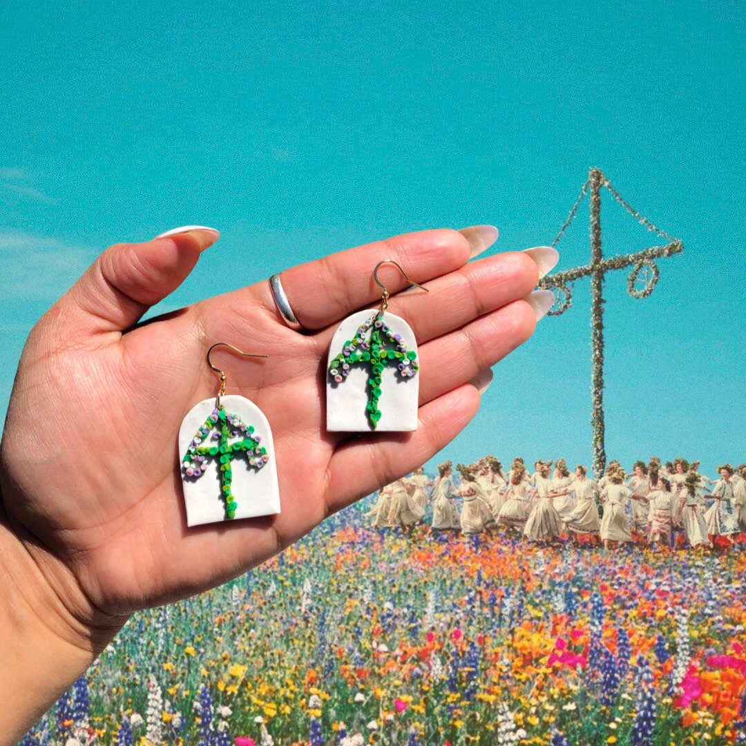 Midsommar Maypole Earrings - Etsy