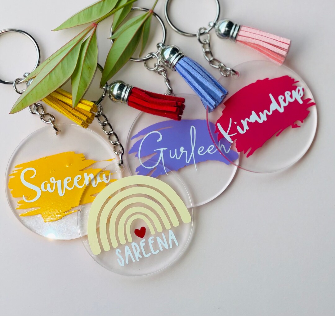 Acrylic Personalized Keychains, Acrylic Keychain, Designed Keychains ...