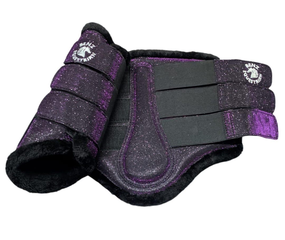 Shimmer Brushing Boots: Colour Changing Violet to Black Tendon ...
