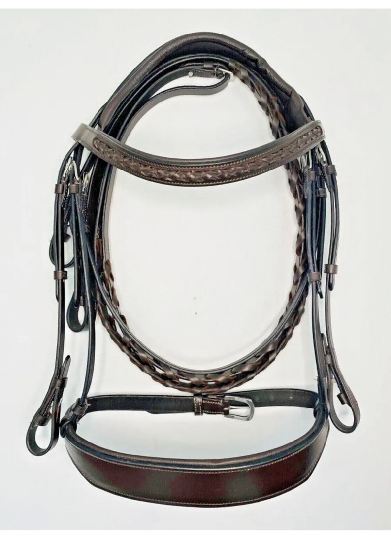 Anatomical Working Hunter Leather Bridle Cavesson Padded - Etsy