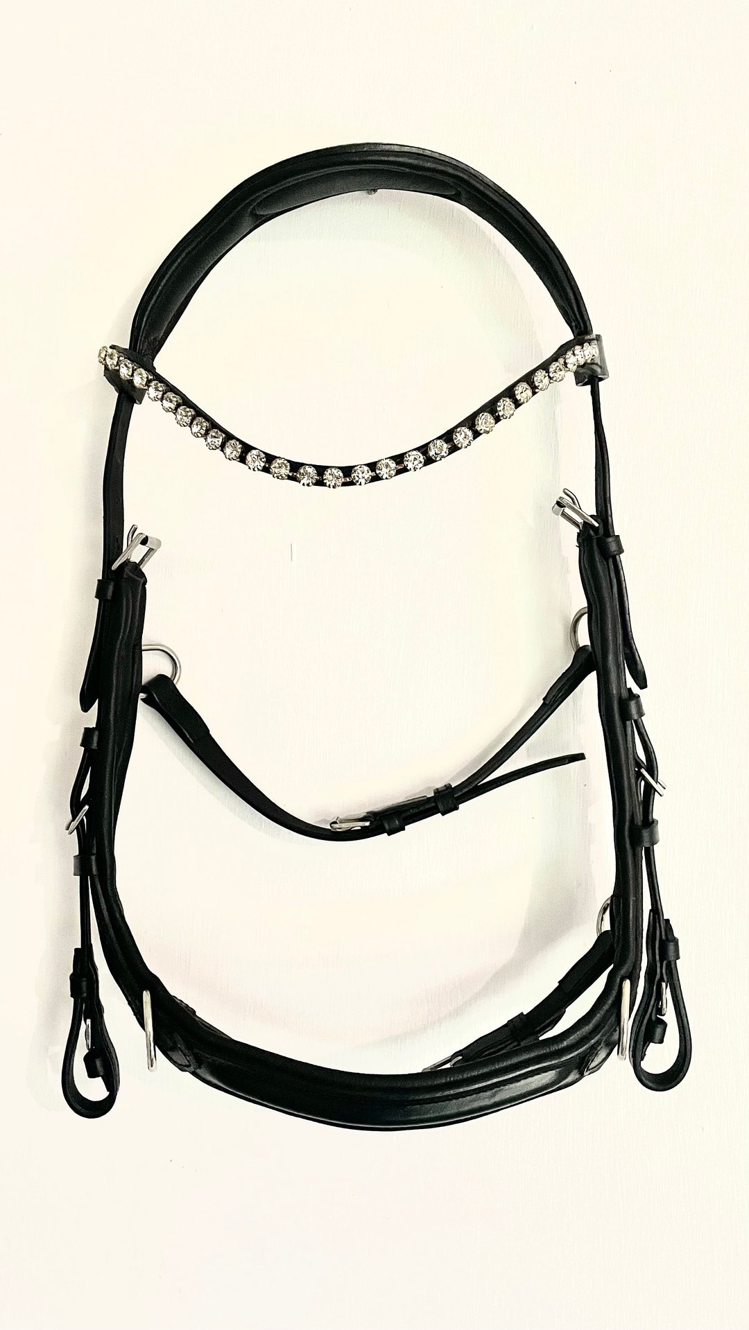 Anatomical Snaffle Multi-bridle Bitted/bitless Padded Poll Relief With ...